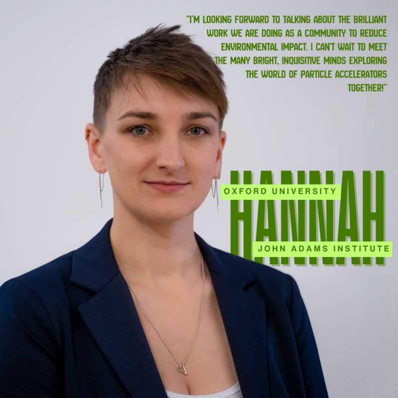 Hannah Wakeling appointed IUPAP Accelerator Ambassador | John Adams ...